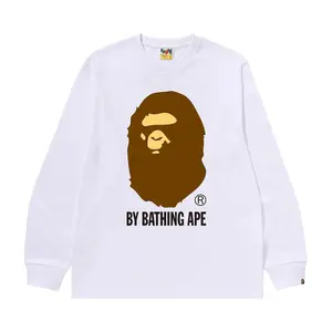 A BATHING APE By Bathing Ape Long-sleeve Tee - White