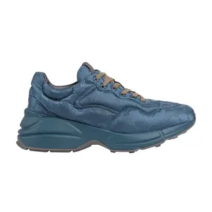 Gucci Gg Rhyton Monogram Sneakers - Blue