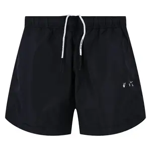 Off-White Logo Swim Shorts - Black