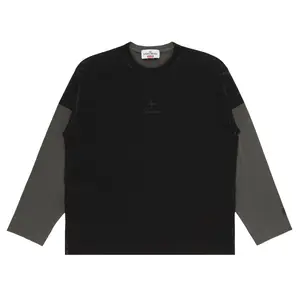 Supreme X Stone Island Long-sleeve Top - Black