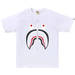 A BATHING APE Shark Tee - White