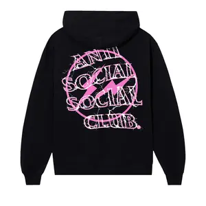 ANTI SOCIAL SOCIAL CLUB X Fragment Design Bolt Hoodie - Black