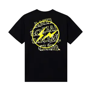 ANTI SOCIAL SOCIAL CLUB X Fragment Design Bolt Tee /yellow - Black