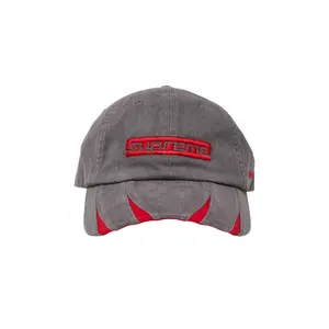 Supreme Jagged Visor 6-panel Cap - Grey
