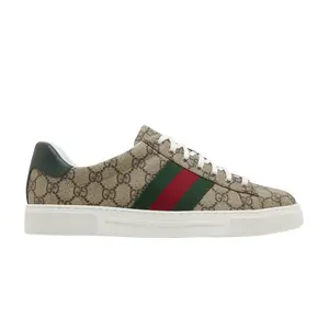 Gucci Ace Gg Crystal Canvas Sneakers - Brown
