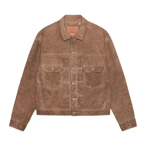 LEVI'S X Stussy Dyed Jacquard Trucker Jacket - Brown