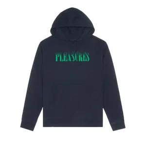 PLEASURES Hooded Pullover Sweatshirt - Blue