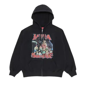 Supreme Muta Zip Up Hooded Sweatshirt - Black