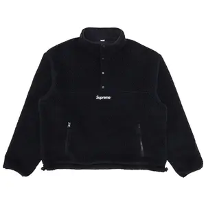 Supreme Polartec Shearling Reversible Pullover - Black