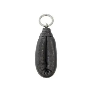 LEMAIRE Wadded Key Holder 'dark Chocolate - Black