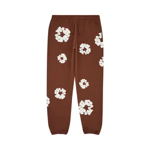 DENIM TEARS Cotton Wreath Sweatpants - Brown