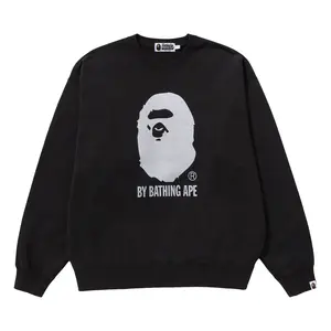 A BATHING APE By Bathing Ape Overdye Crewneck - Black