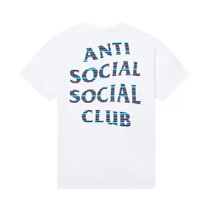 ANTI SOCIAL SOCIAL CLUB X Fragment Design Logo Tee /blue - White