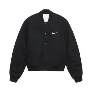StüSsy X Nike Reversible Varsity Jacket - Black | Editorialist