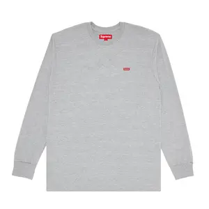 Supreme Small Box Long-sleeve Tee 'heather - Grey