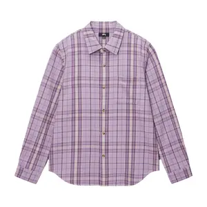 StÜssy Stones Plaid Shirt 'lavender - Purple