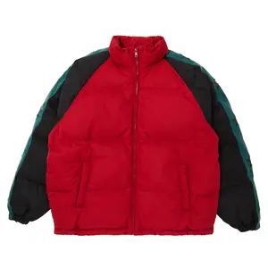 Supreme Star Sleeve Down Puffer Jacket - Red