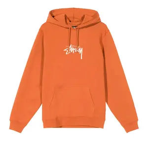 StÜssy Stock Logo Appliqué Hoodie - Orange