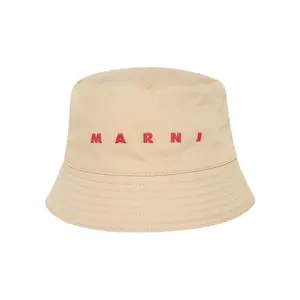 Marni Logo Bucket Hat Ii 'butter