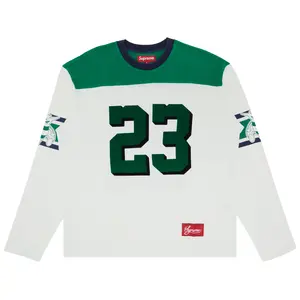 Supreme Bumblebee Long-sleeve Football Top - White
