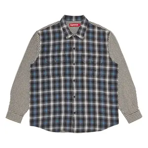 Supreme Houndstooth Plaid Flannel Shirt