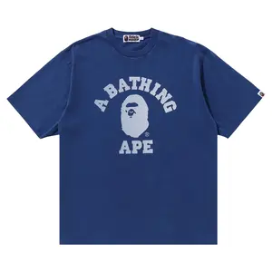 A BATHING APE College Overdye Tee - Blue