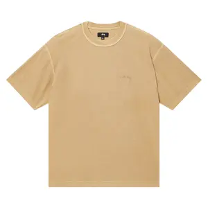 StÜssy Pigment Dyed Crewneck T-shirt - Gold