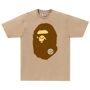 A BATHING APE Big Ape Head Tee - Tan