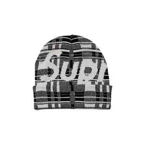 Supreme Big Logo Beanie - Black | Editorialist