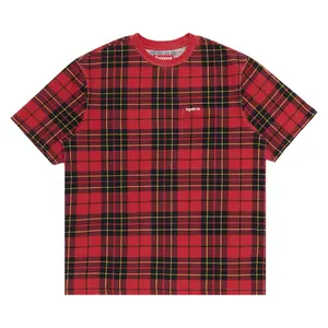 Supreme Short-sleeve Pocket Tee 'plaid - Red