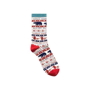 HUMAN MADE Low Gauge Patterned Socks - Red