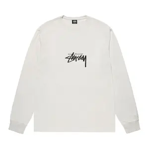 StÜssy Pigment Dyed Long-sleeve Tee - White