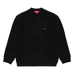 Supreme Small Box Polo Sweater - Black