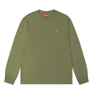 Supreme Small Box Long-sleeve Tee 'light Olive - Green