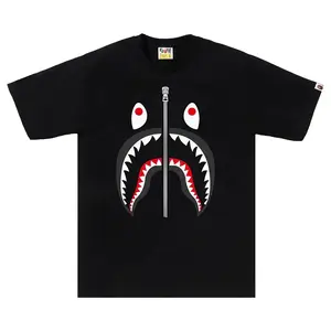 A BATHING APE Shark Tee - Black