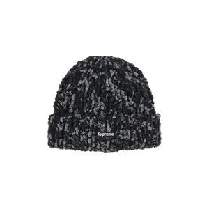 Supreme Chenille Beanie - Black