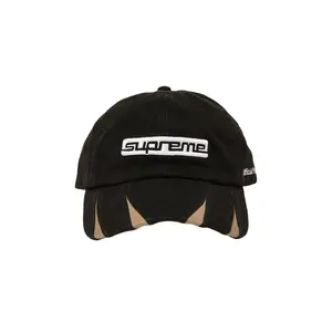 Supreme Jagged Visor 6-panel Cap - Black