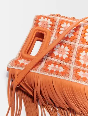 Maje M Crochet Bag