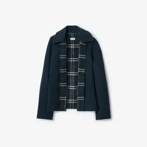 Burberry Wool Barn Jacket - Pilot Blue