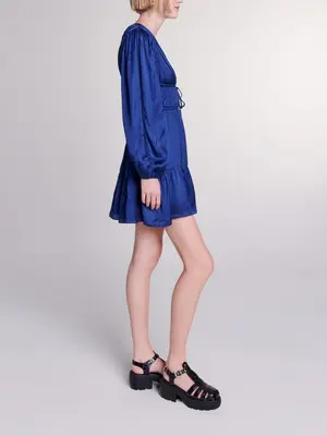 Maje Satin-look Short Dress
