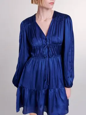 Maje Satin-look Short Dress