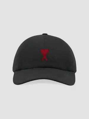 AMI Paris Logo-embroidered Baseball Cap