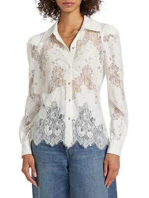 L'Agence Jenica Floral Lace Blouse
