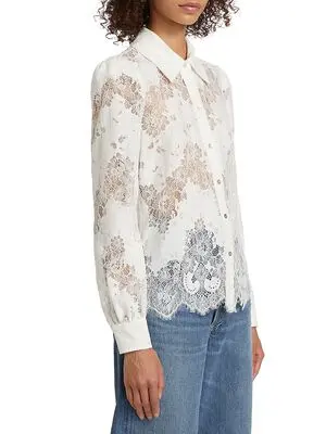 L'Agence Jenica Floral Lace Blouse