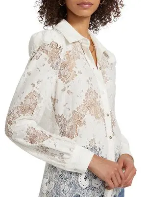 L'Agence Jenica Floral Lace Blouse