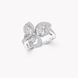 Graff Peony Diamond Cluster Ring - White Gold