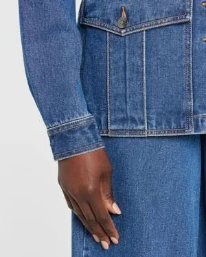 Veronica Beard Tika Denim Jacket - Bright Blue