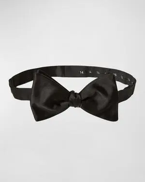 Ralph Lauren Purple Label Silk Bow Tie - Black