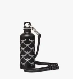 Mcm X Sigg Traveller Bottle With Leather Strap - Black