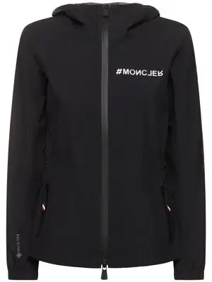 Moncler Valles Hooded Nylon Jacket - Black